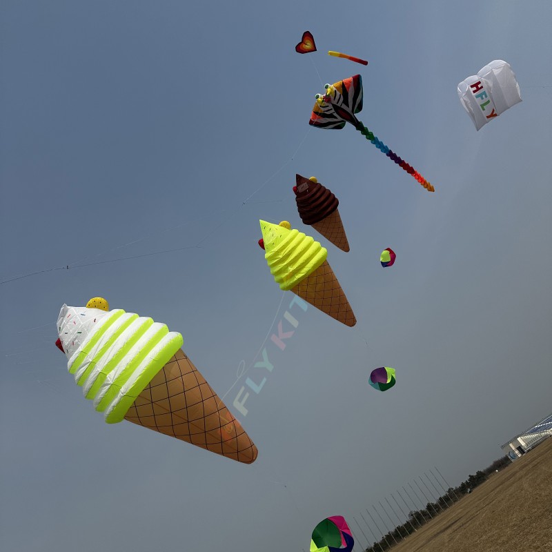 Naw arrival 5m ice cream kite pendant 40d ripstop nylon