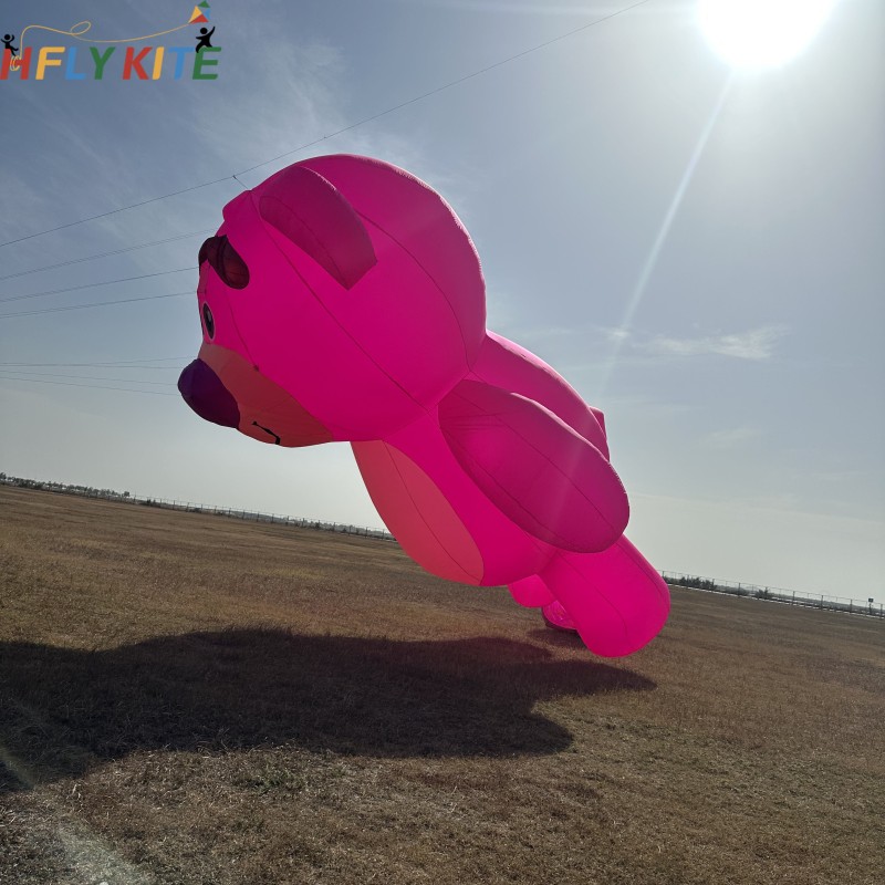 3.5m/5m/12m strawberry bear kite pendant 40d ripstop nylon